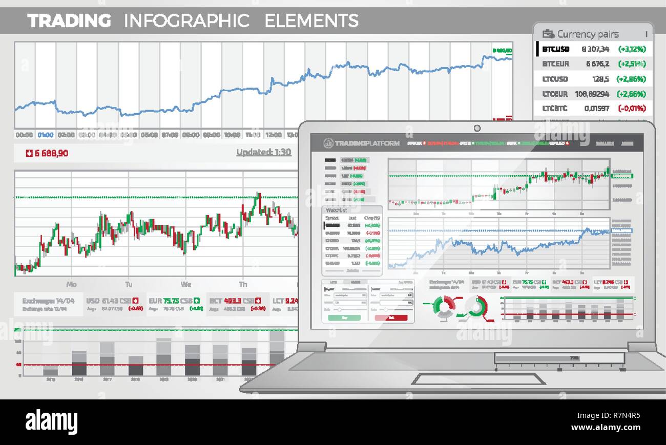 Trading Infographic Elements Stock Vector Image & Art - Alamy