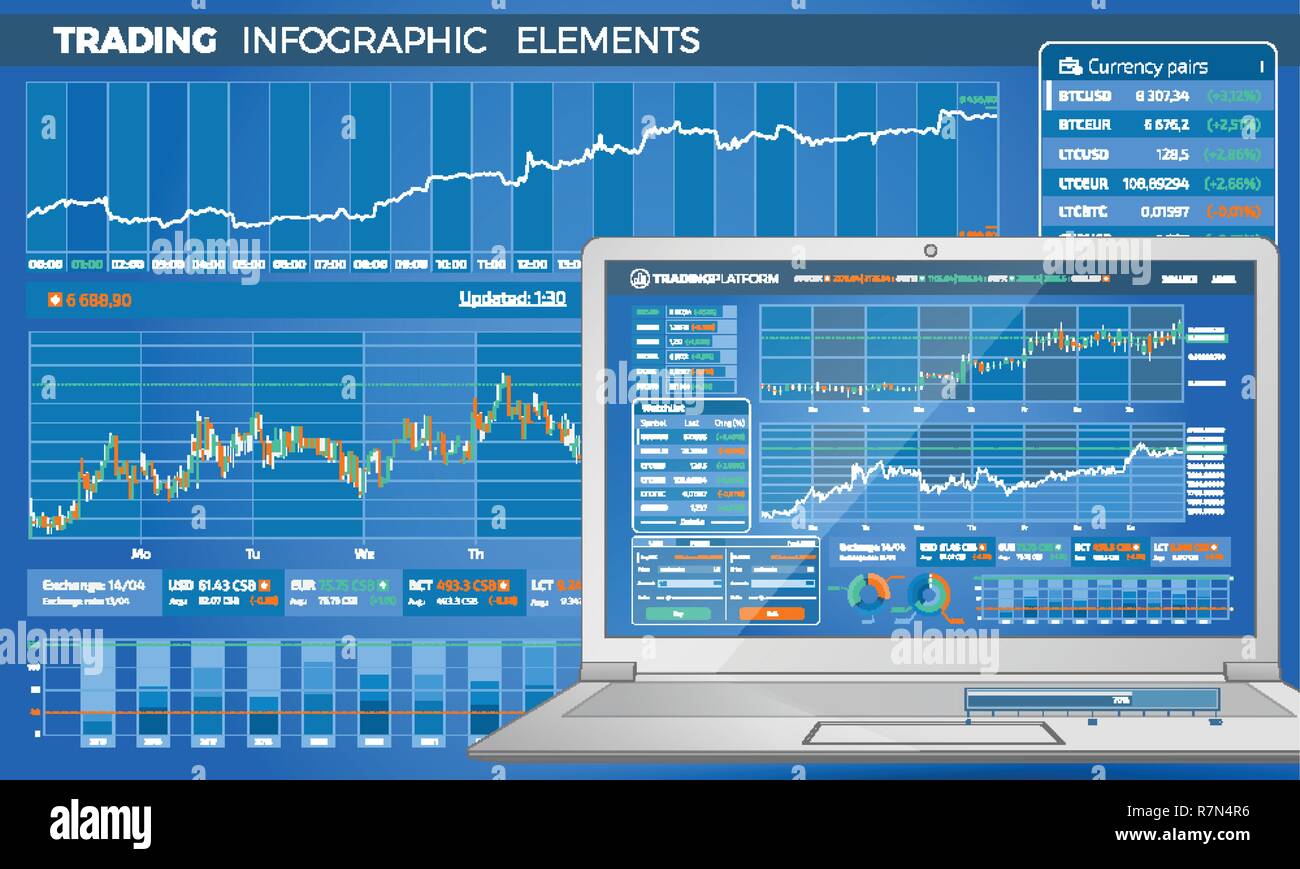 Trading Infographic Elements Stock Vector Image & Art - Alamy