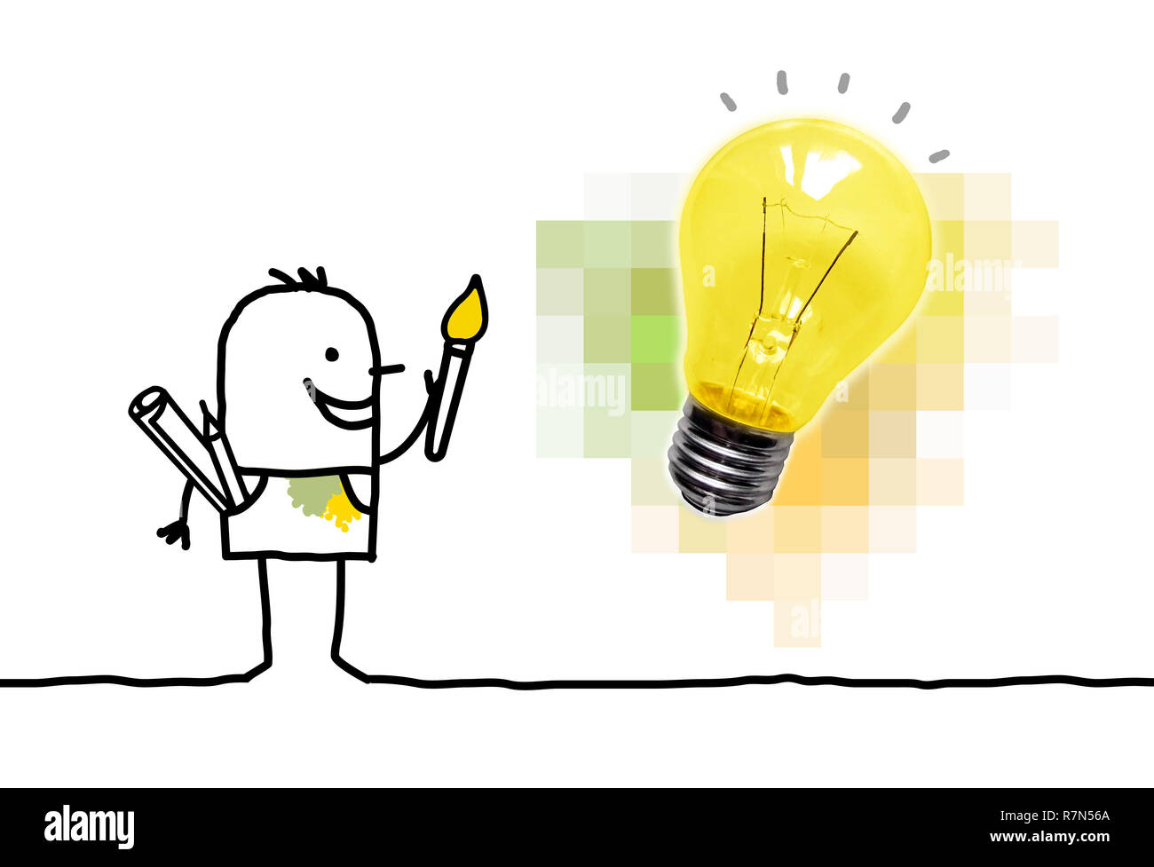 Idea cartoon hi-res stock photography and images - Alamy