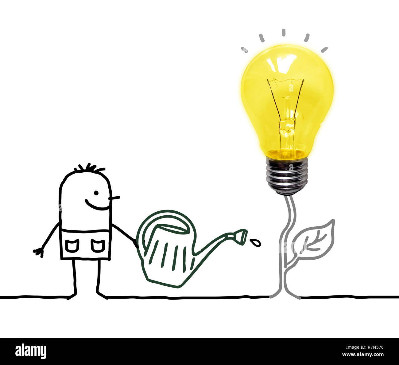 Cartoon gardener hi-res stock photography and images - Alamy