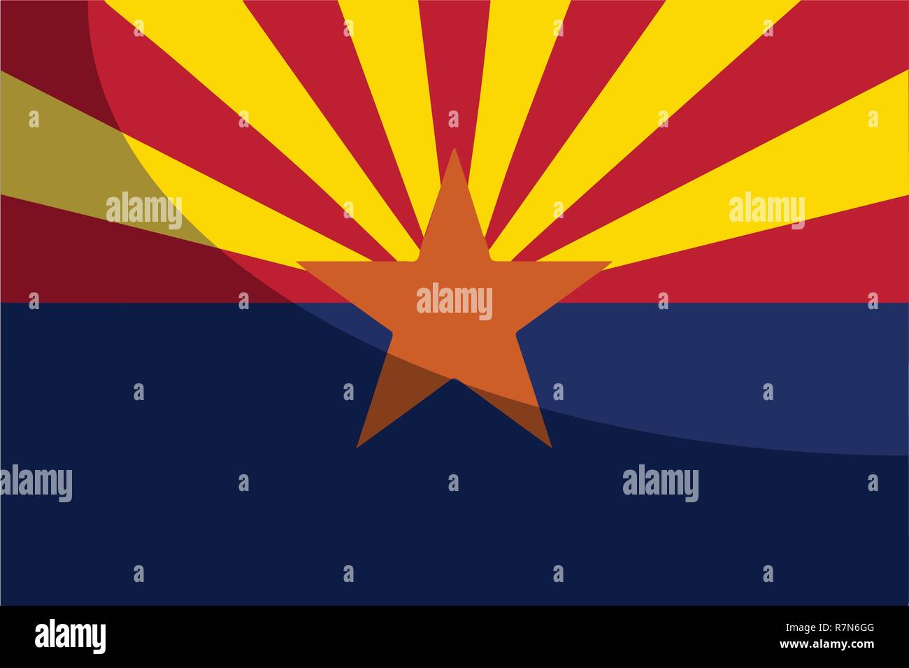 Flag arizona vector vectors hi-res stock photography and images - Alamy