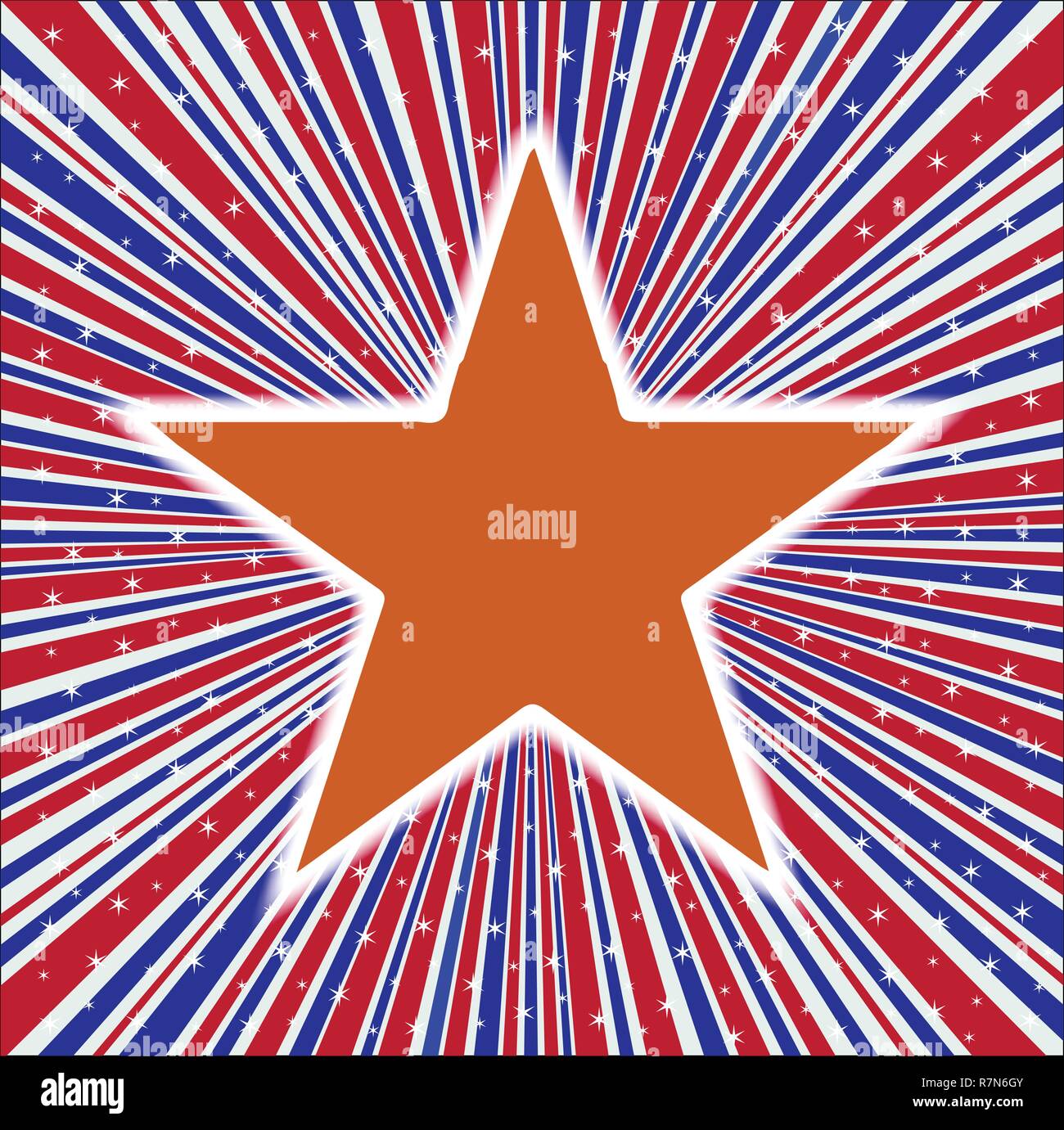 Abstract and retro grunge red white and blue backround design element ...