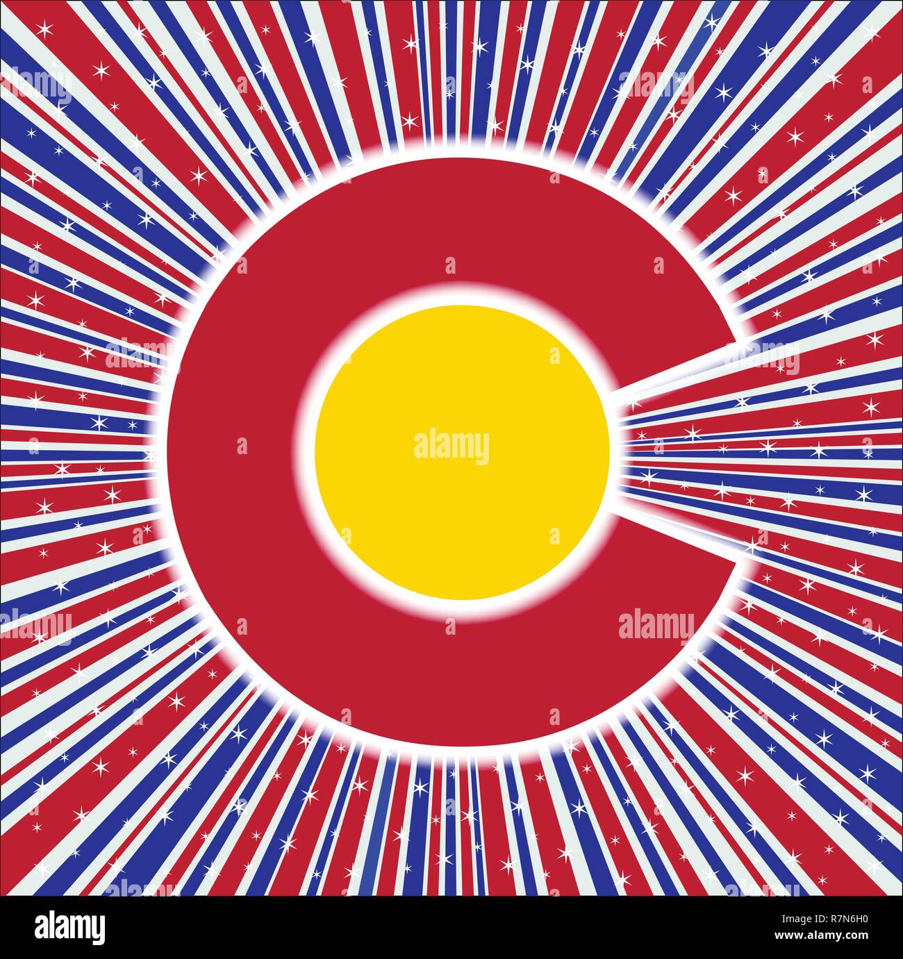 Abstract Colorado Flag