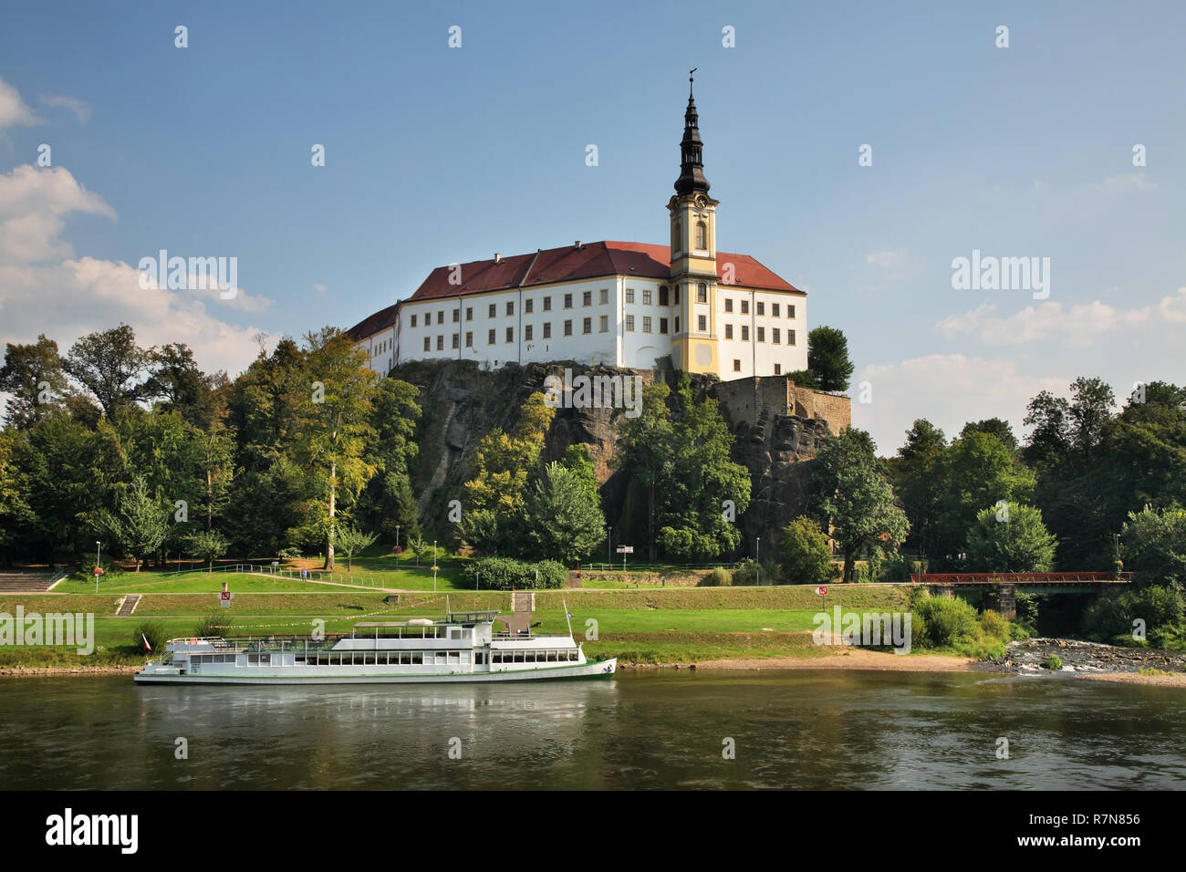 Decin Castle. Czech Republic Stock Photo - Alamy