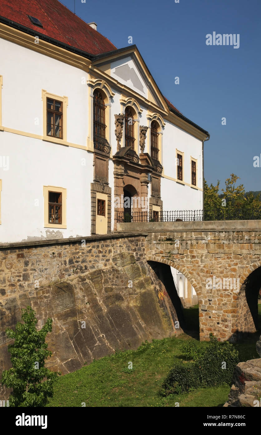 Decin Castle. Czech Republic Stock Photo - Alamy