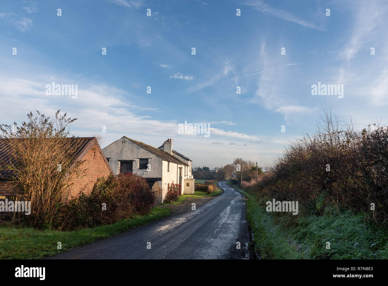 Clay Gap Farm on Clay Gap Lane near Hambleton Lancashire Stock Photo ...