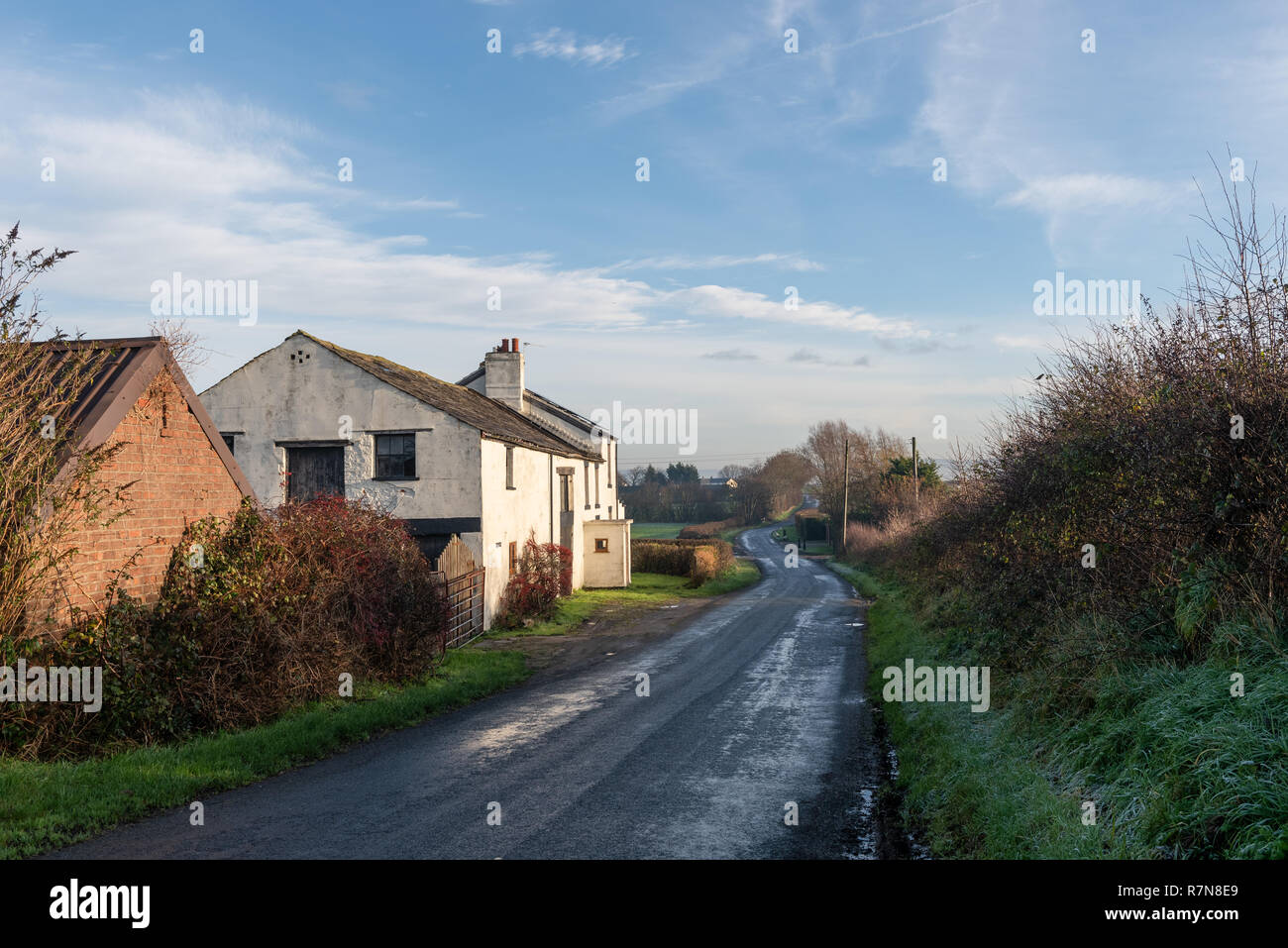 Clay Gap Farm on Clay Gap Lane near Hambleton Lancashire Stock Photo ...