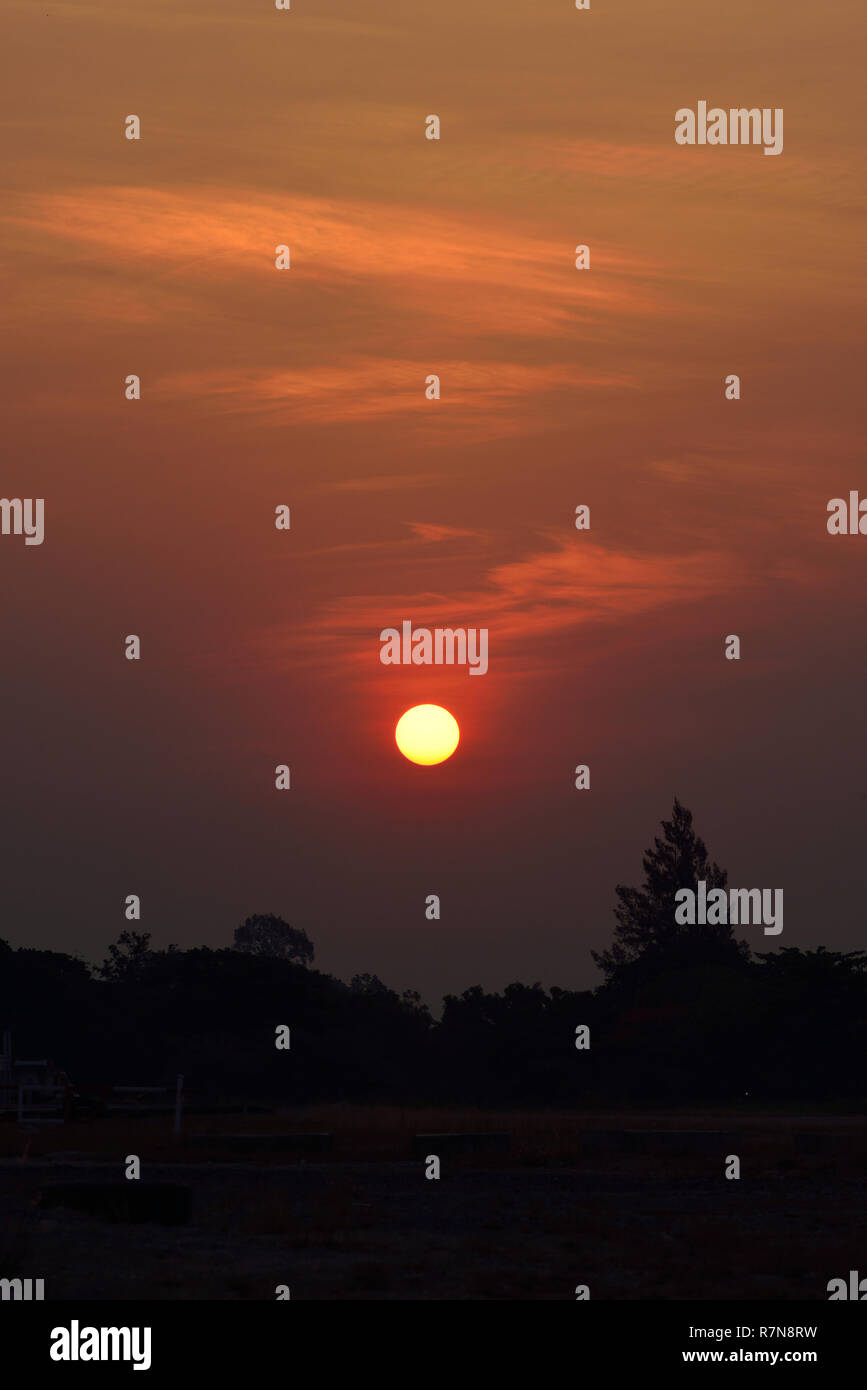 big sun on the sky Stock Photo - Alamy