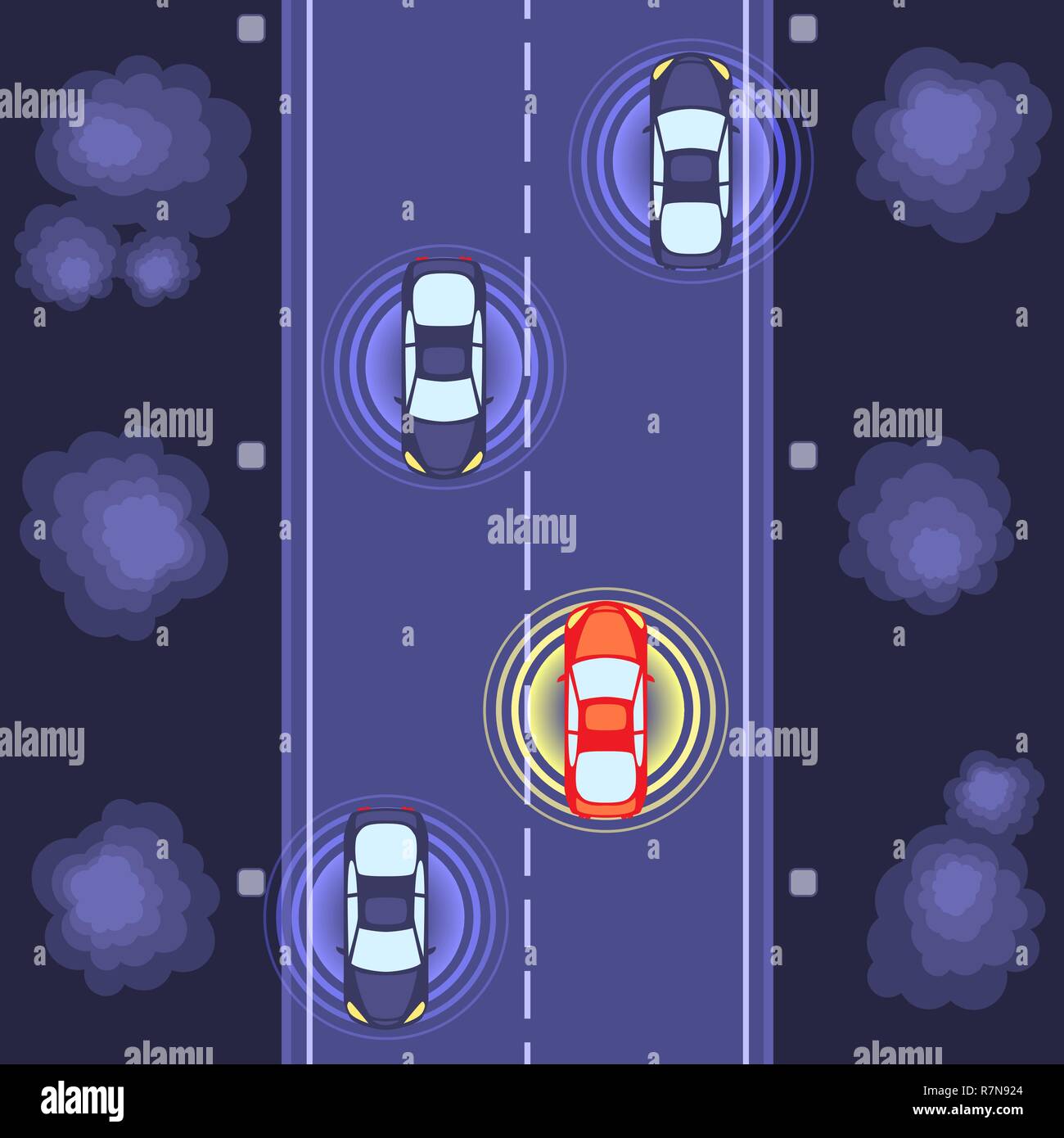 Radar circles Stock Vector Images - Alamy