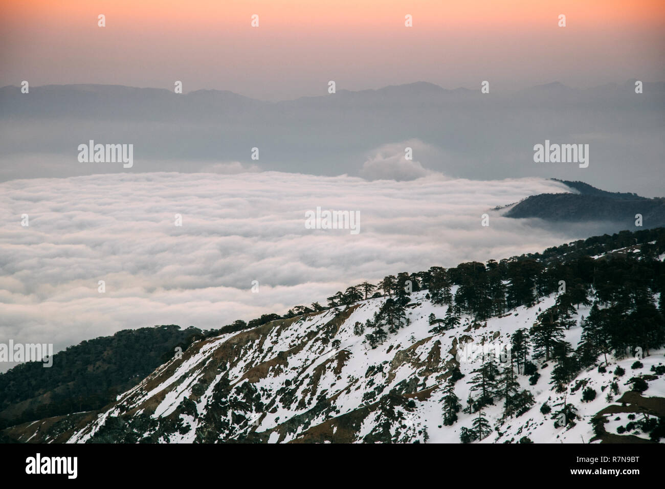 Troodos snow mountains hi-res stock photography and images - Alamy