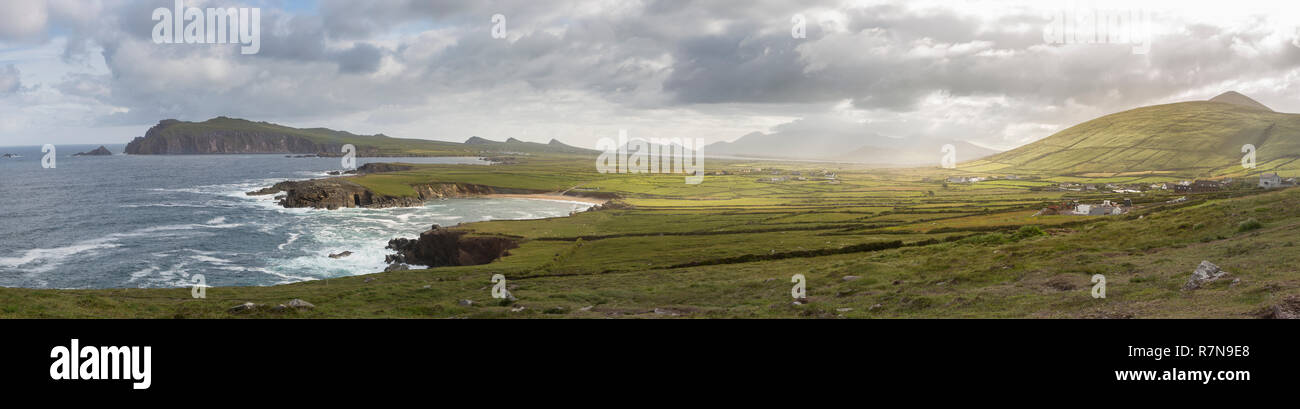 Panoramic of landscape of dingle peninsula hi-res stock photography and ...
