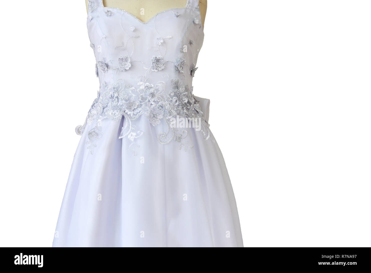 Wedding dress isolated on white background Stock Photo - Alamy