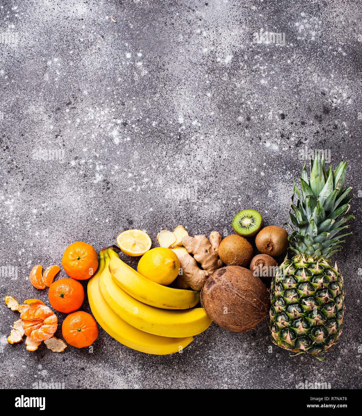 Assortment of fruits, arranged in colors Stock Photo - Alamy