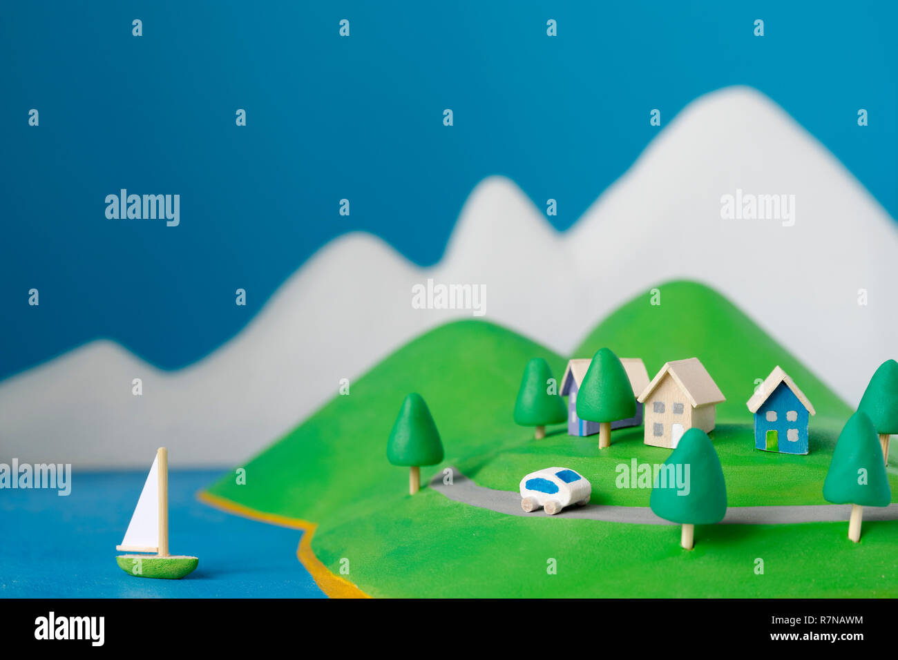 Miniature Model Scene Stock Photo - Alamy