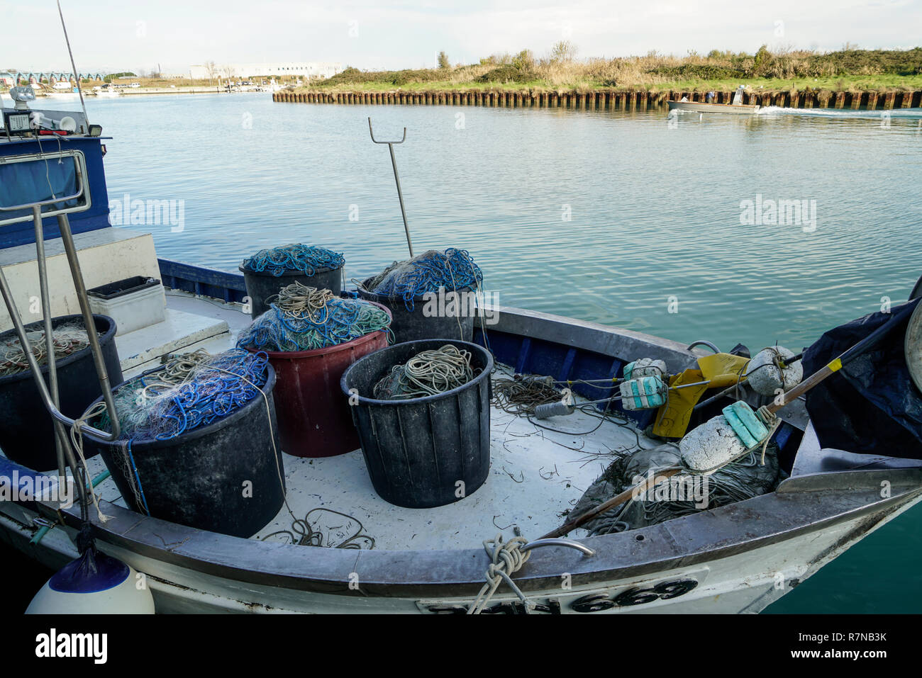 Industrial fishing boat nets hi-res stock photography and images - Alamy