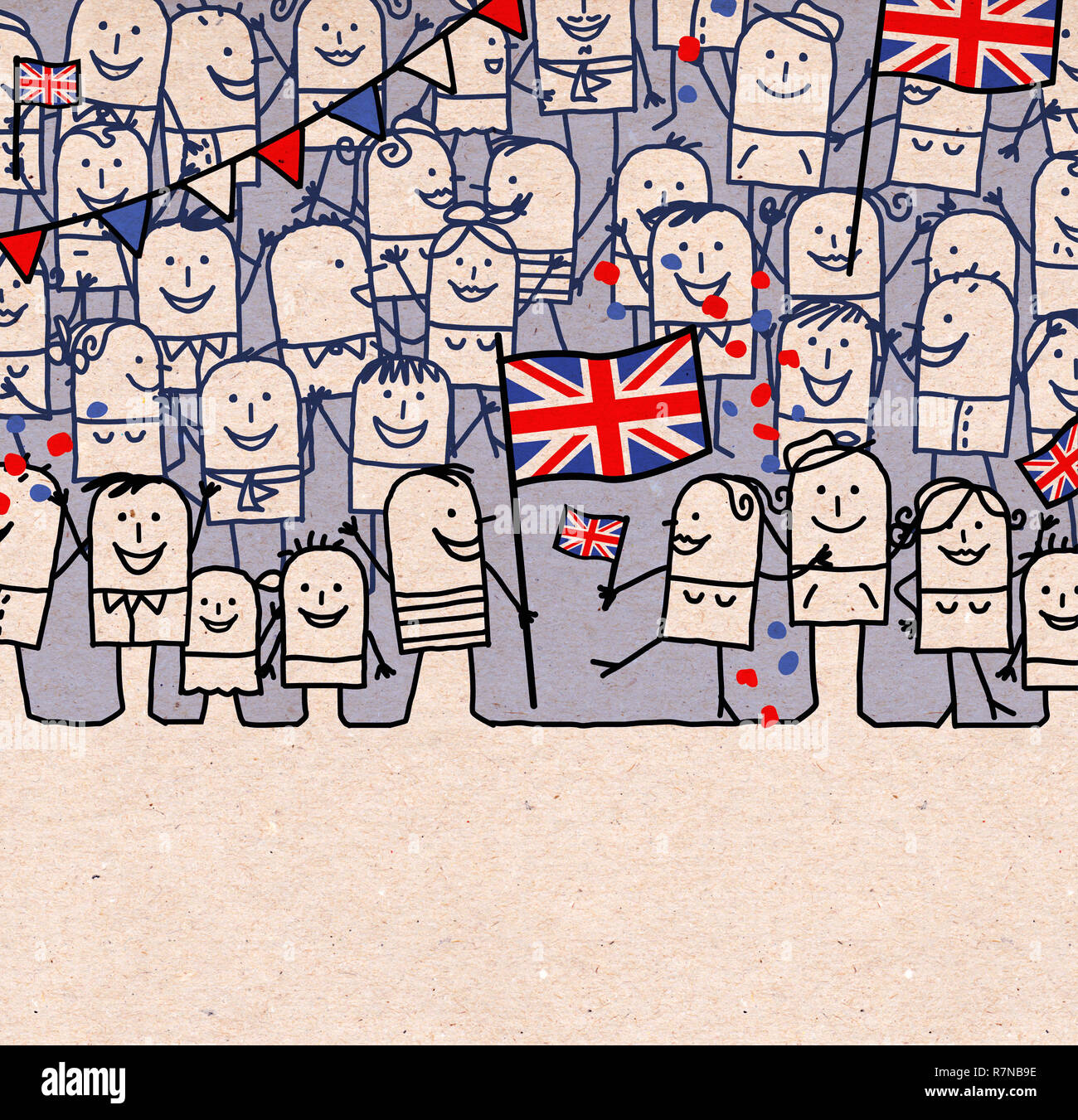 Cartoon people crowd High Resolution Stock Photography and Images - Alamy