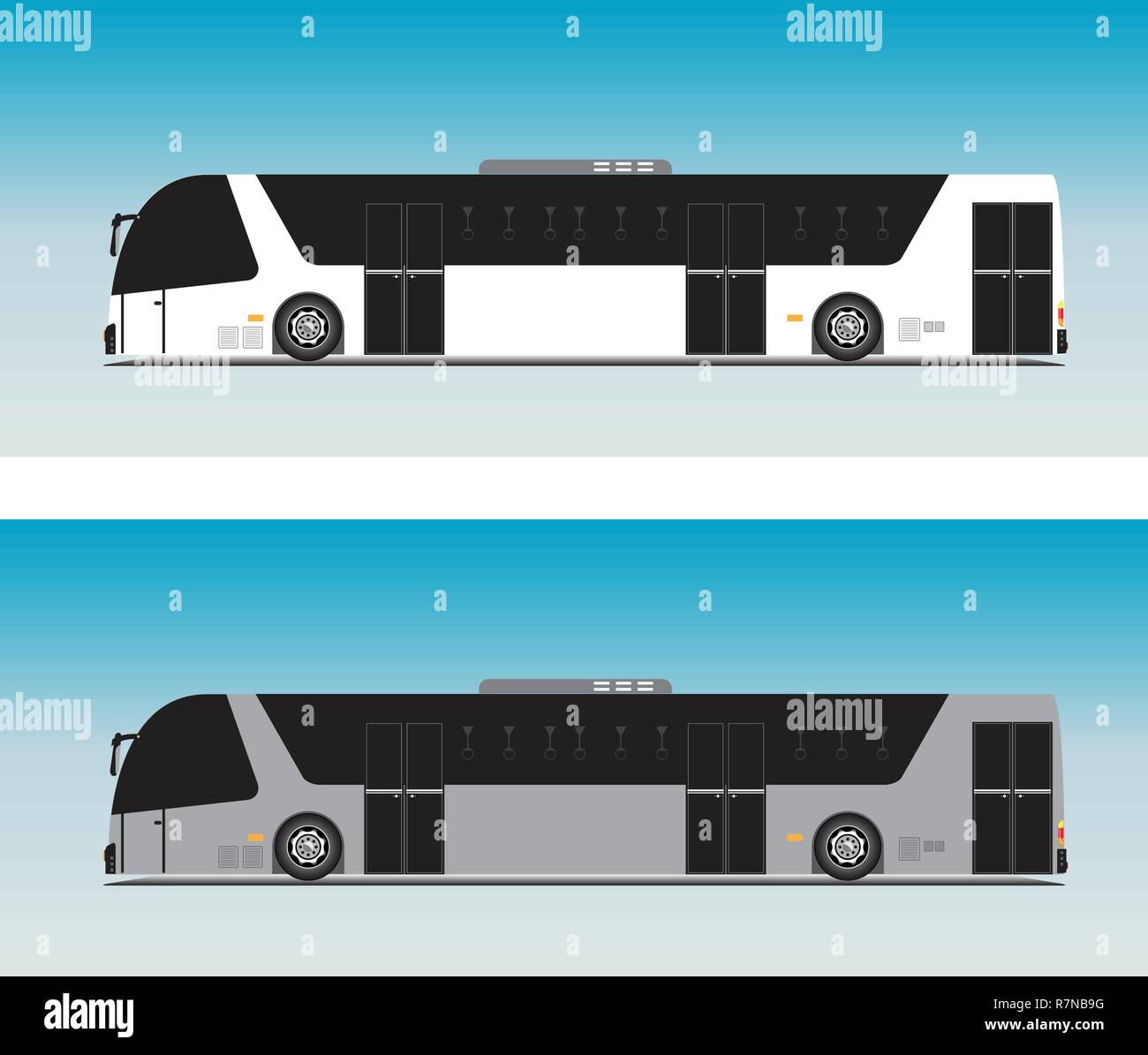Airport Passenger bus for Ground airport service Vector Stock Vector ...
