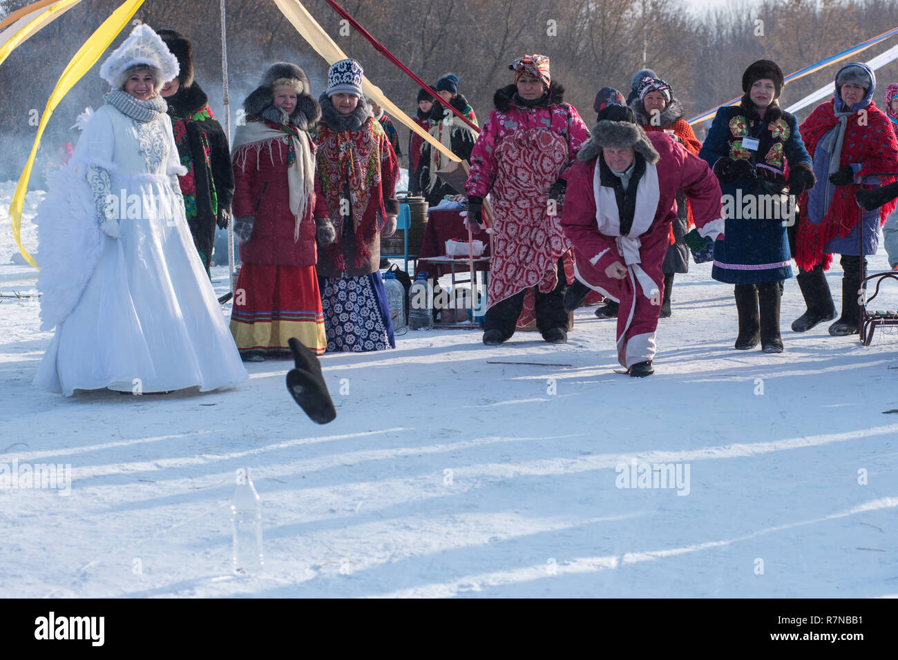 Altaiskaya zimovka holiday - the first day of winter Stock Photo - Alamy