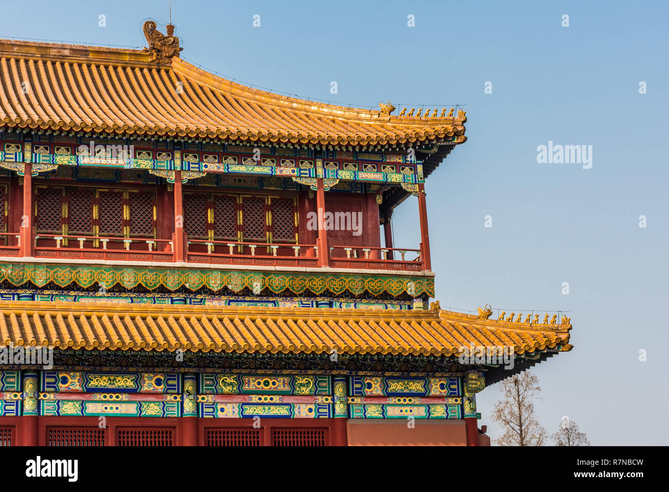 Beautiful chinese temple in the Forbidden City of Beijing, China Stock ...
