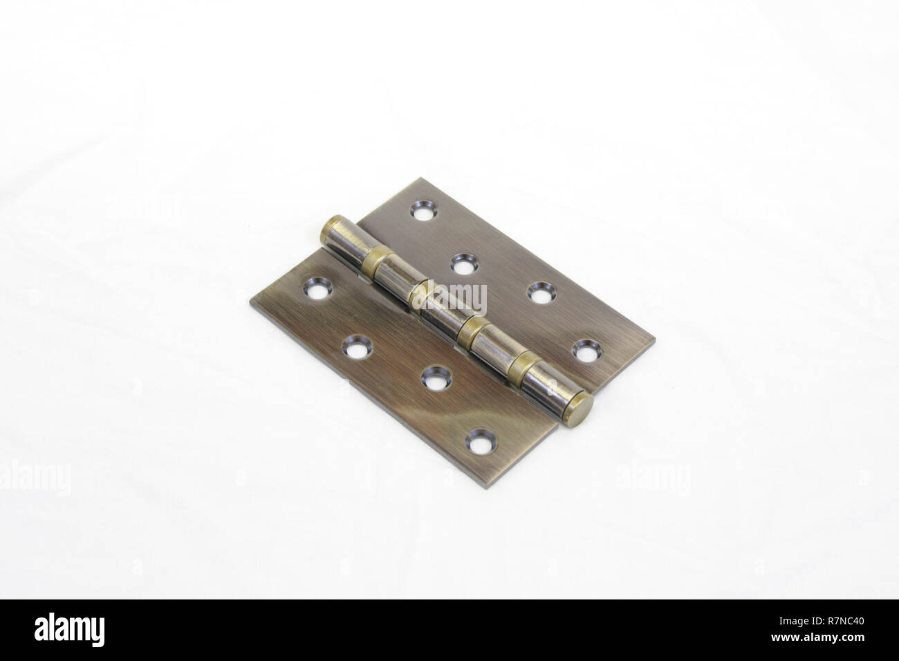 Bronze door hinges on isolated on white background. Modern design door ...