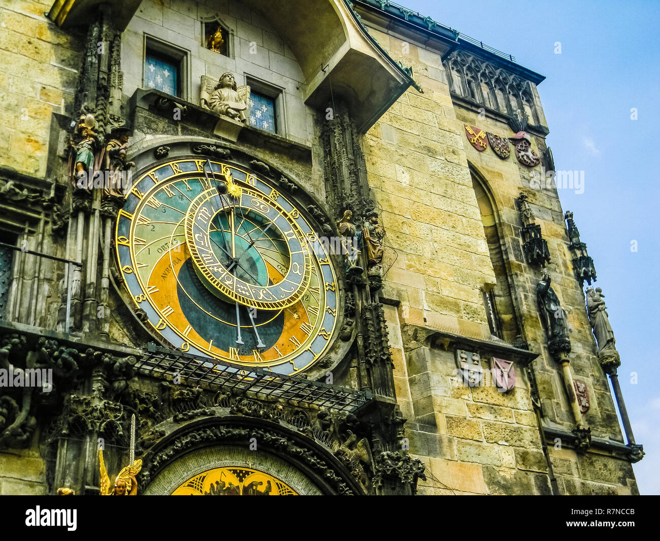 The famous astronomical clock of Prague, Czech Republic Stock Photo - Alamy