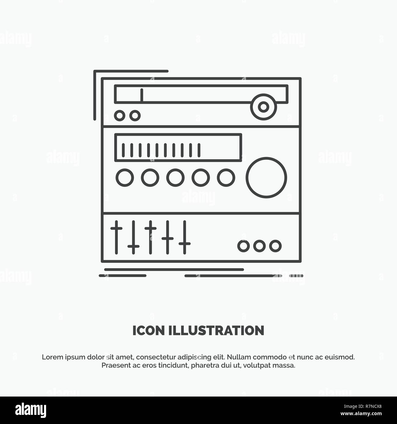 Vintage recording studio rack Cut Out Stock Images & Pictures - Alamy