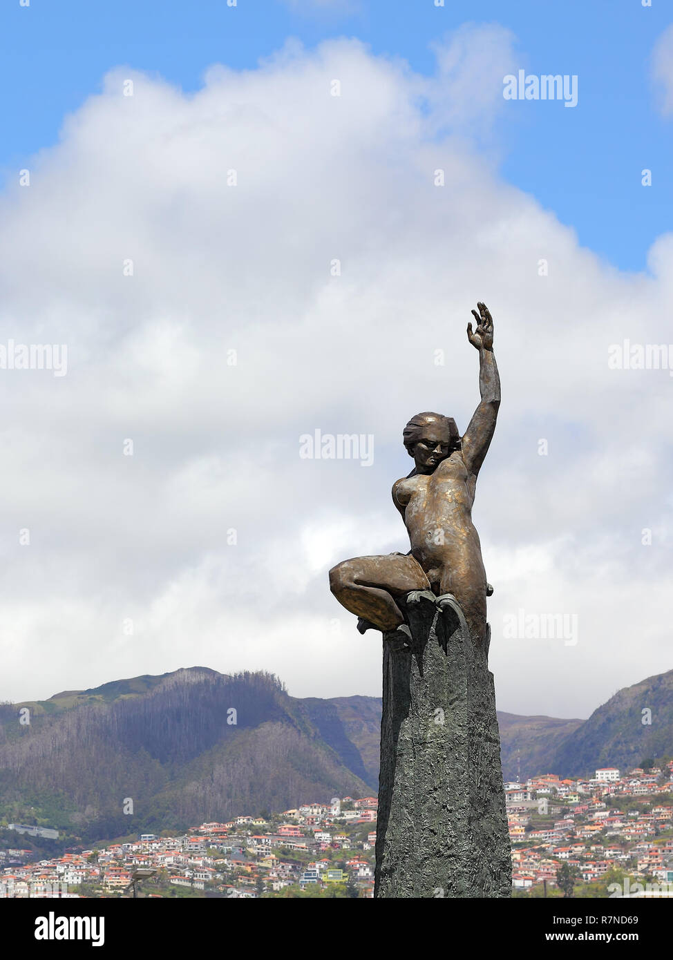 Monument of the Autonomy of Madeira in Funchal Stock Photo - Alamy