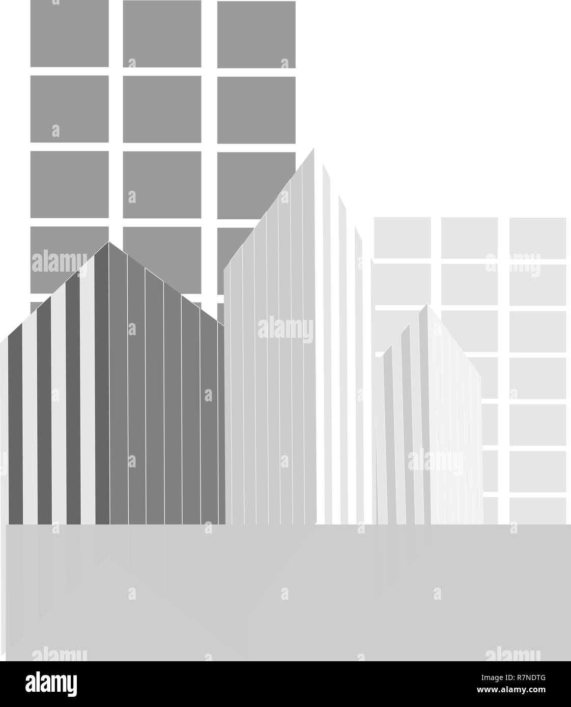 Buildings logo illustration Stock Photo - Alamy