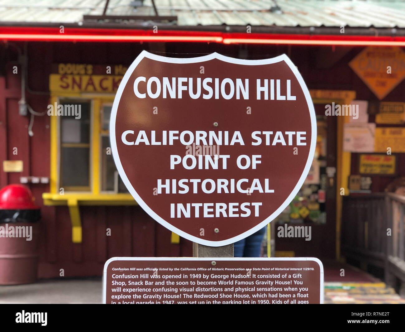 Eureka, CA - November 19, 2018: Confusion Hill oddity park in the ...