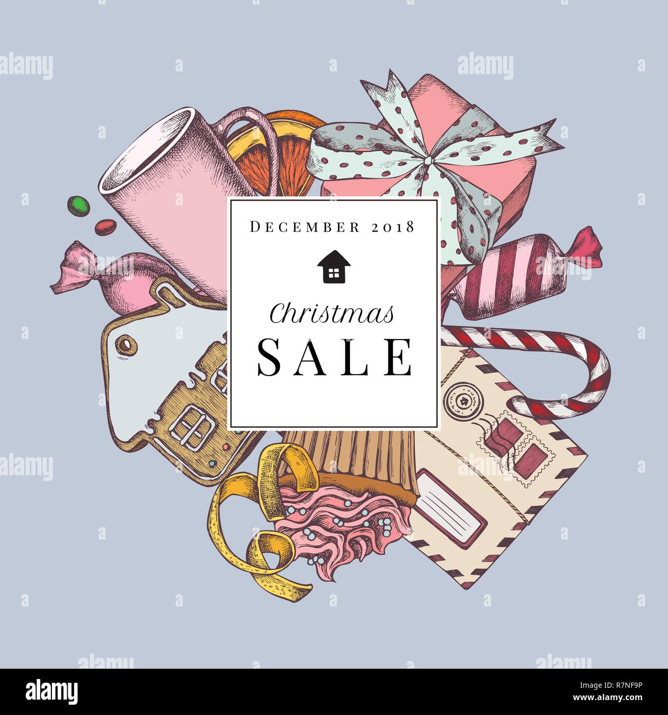 Gingerbread boxes Stock Vector Images - Alamy