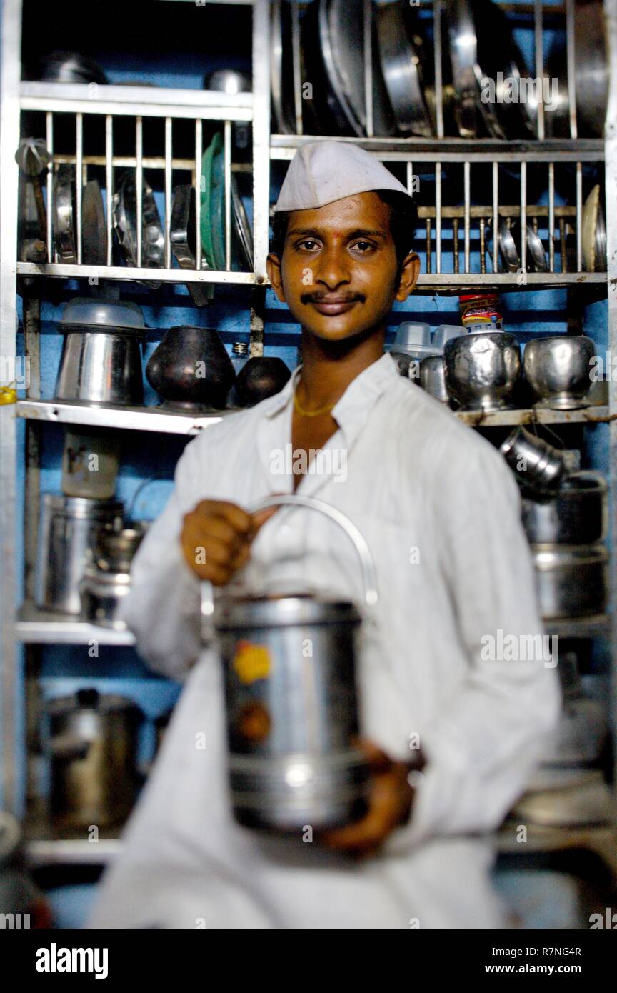 India, state of Maharashtra, Mumbai (Bombay), dabbawallahs Stock Photo ...