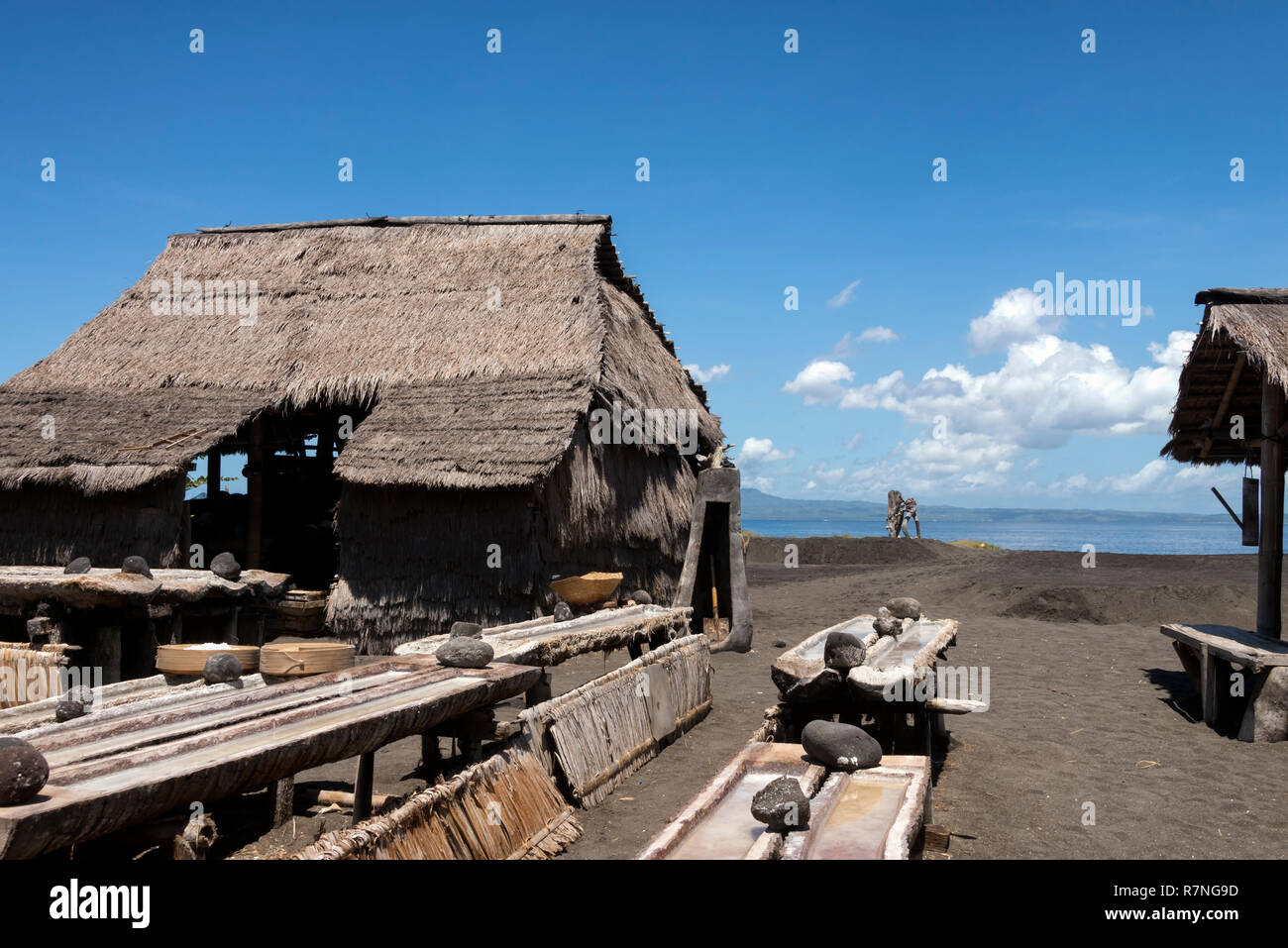 Salt Farm in Kusumba, Bali Stock Photo - Alamy