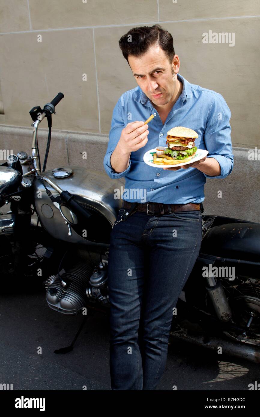 Francois burger, the classic Stock Photo - Alamy