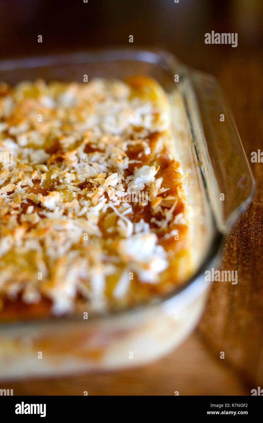 Bahamas, Harbour island, Coconut Pudding recipe at Sip Sip restaurant ...