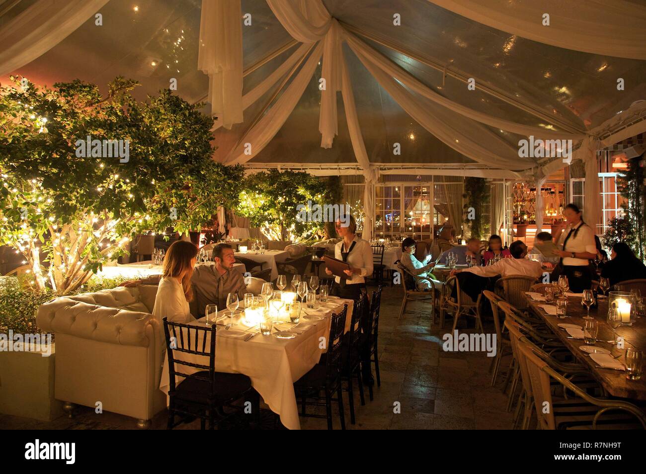 United States, Florida, Miami, Villa Azur, smart restaurant of the ...