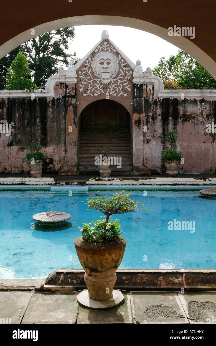 Indonesia, Java, Yogyakarta, Baths of the kraton, the royal palace of ...