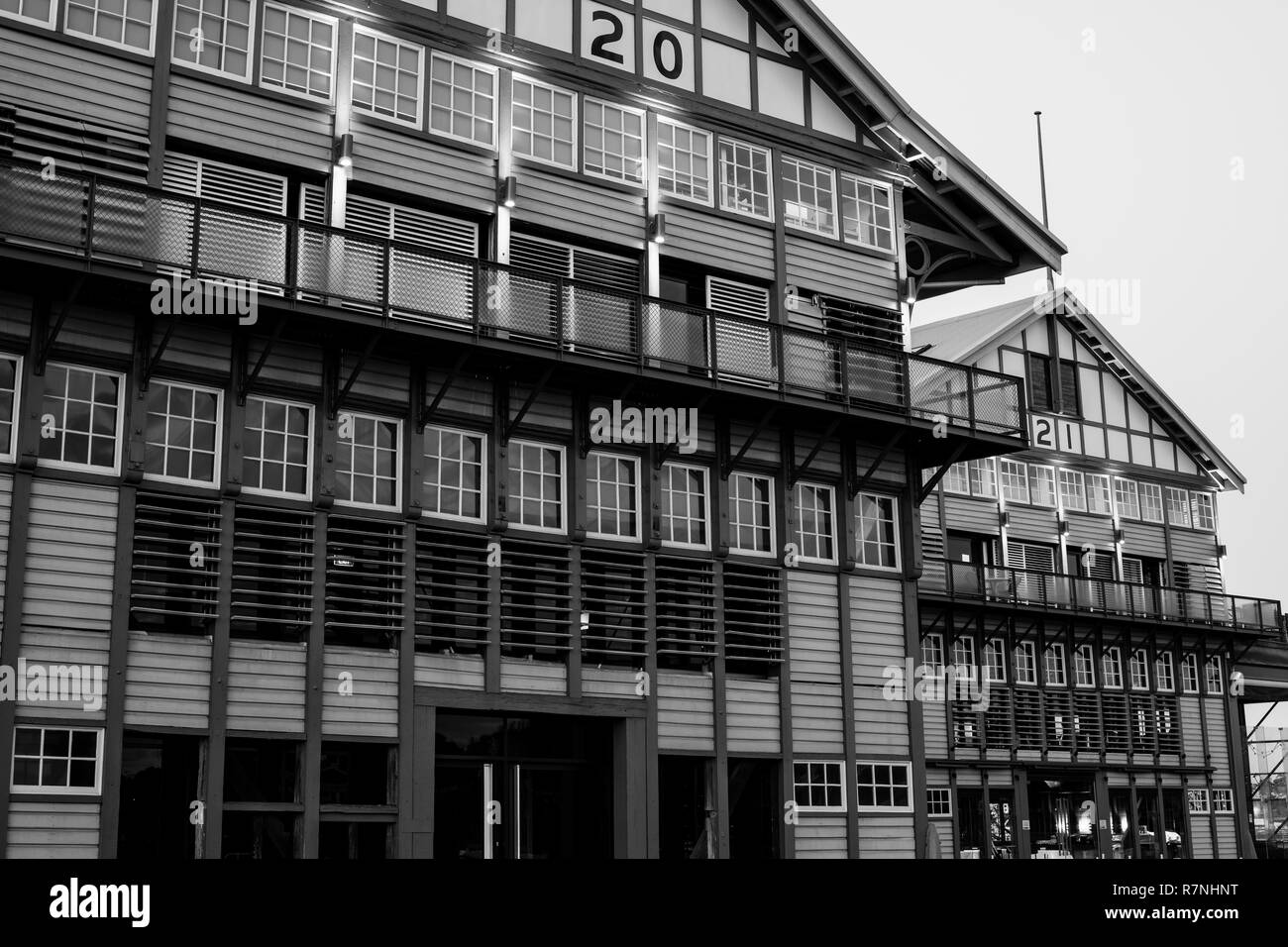 Old warehouse and piers on Sydney Harbour now restaurant, offices and ...
