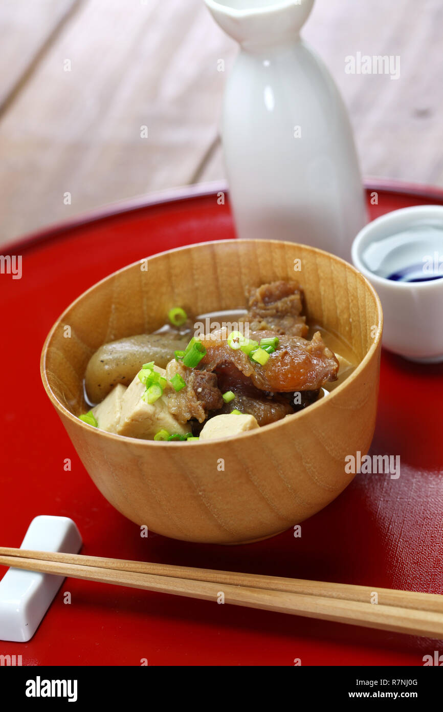 Gyusuji Nikomi ( Japanese stewed beef tendon Stock Photo - Alamy
