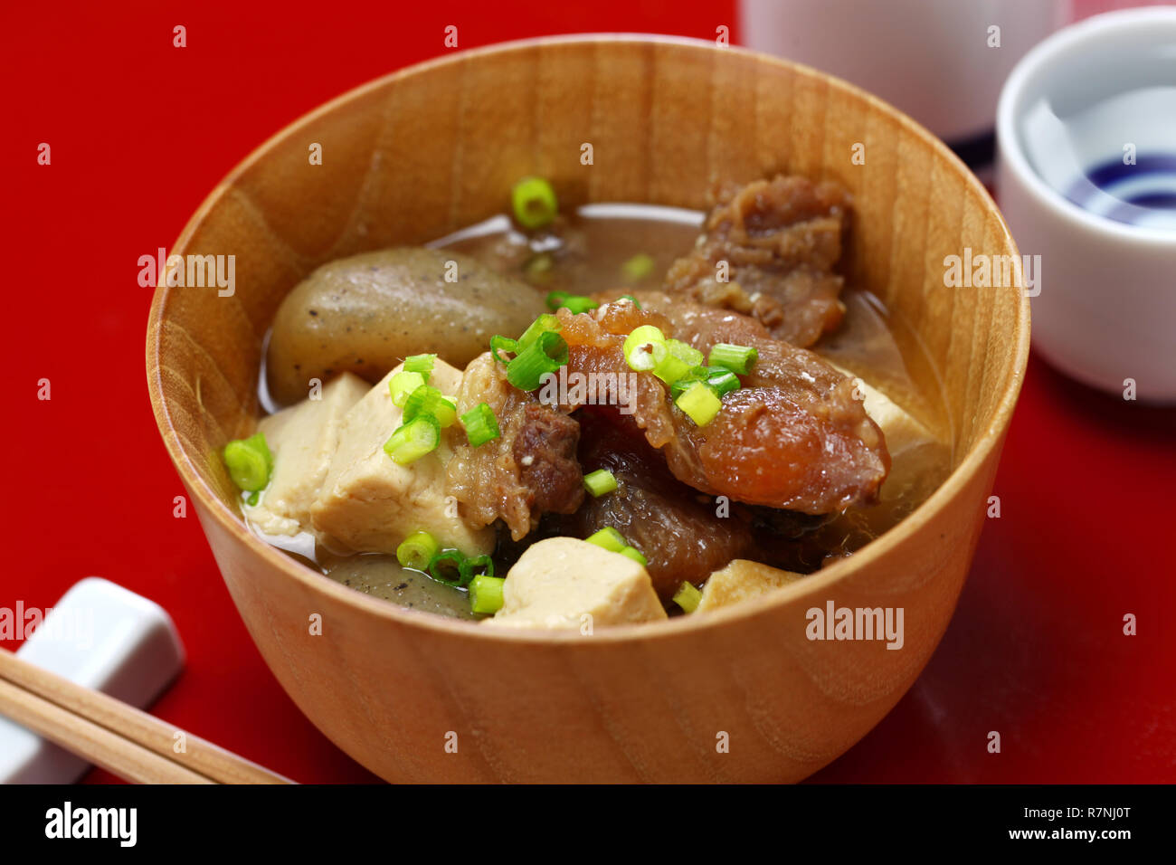 Gyusuji Nikomi ( Japanese stewed beef tendon Stock Photo - Alamy