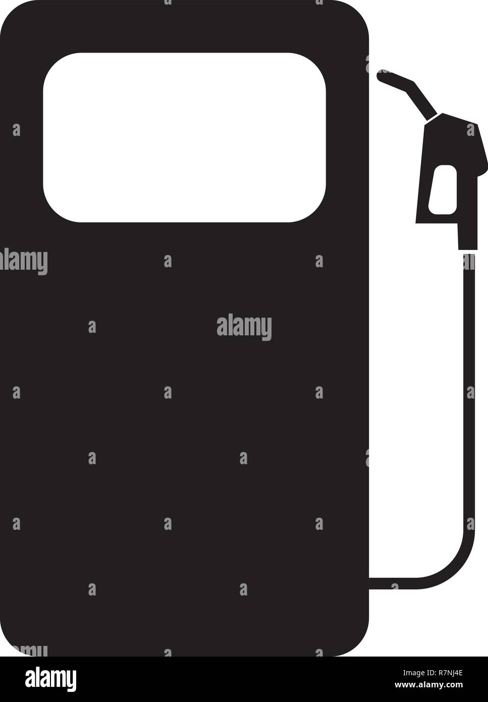 Gas station symbol icon with flat color style design. Vector ...