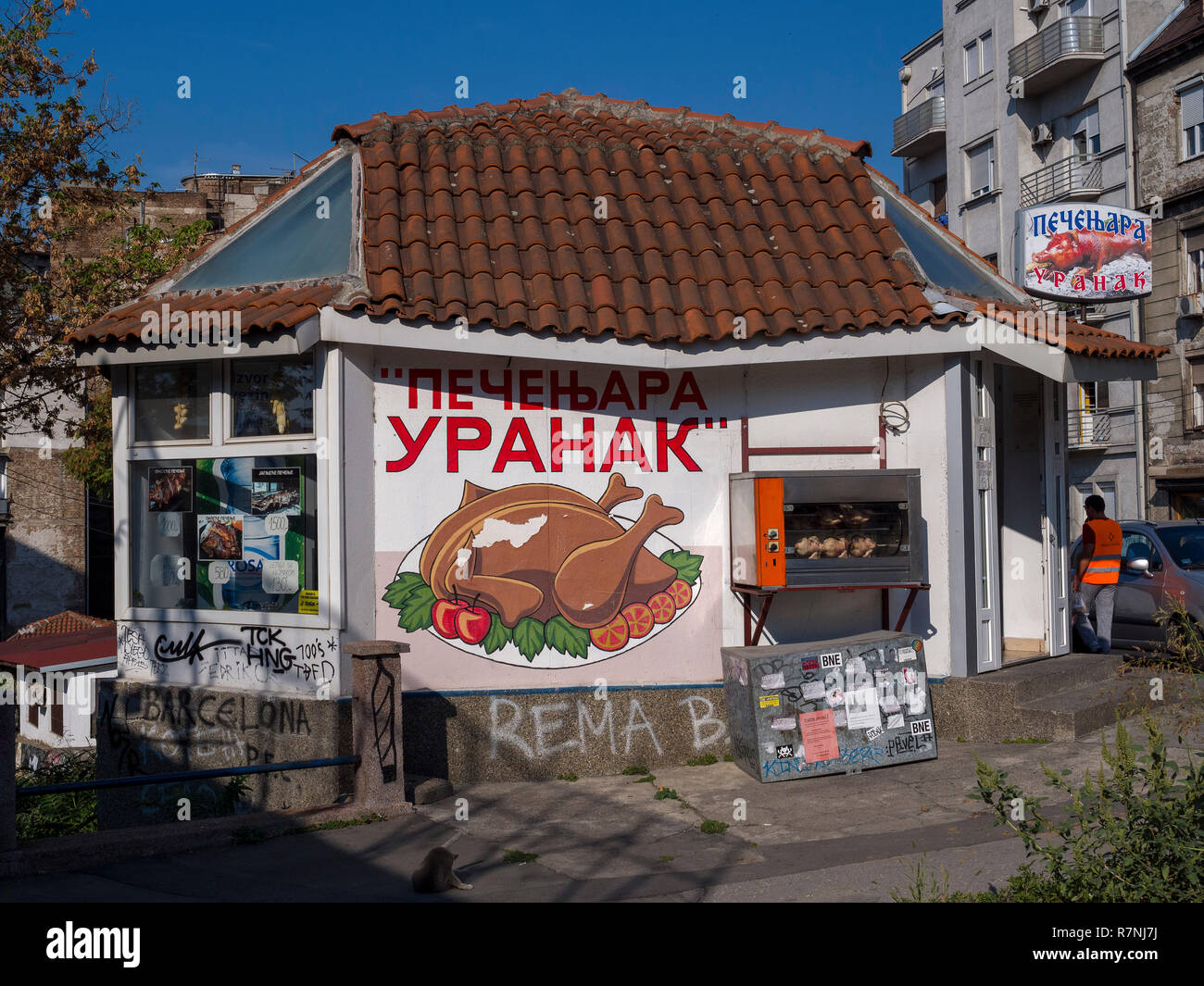 foodstall at Brankova, Belgrade, Serbia, Europe Stock Photo - Alamy