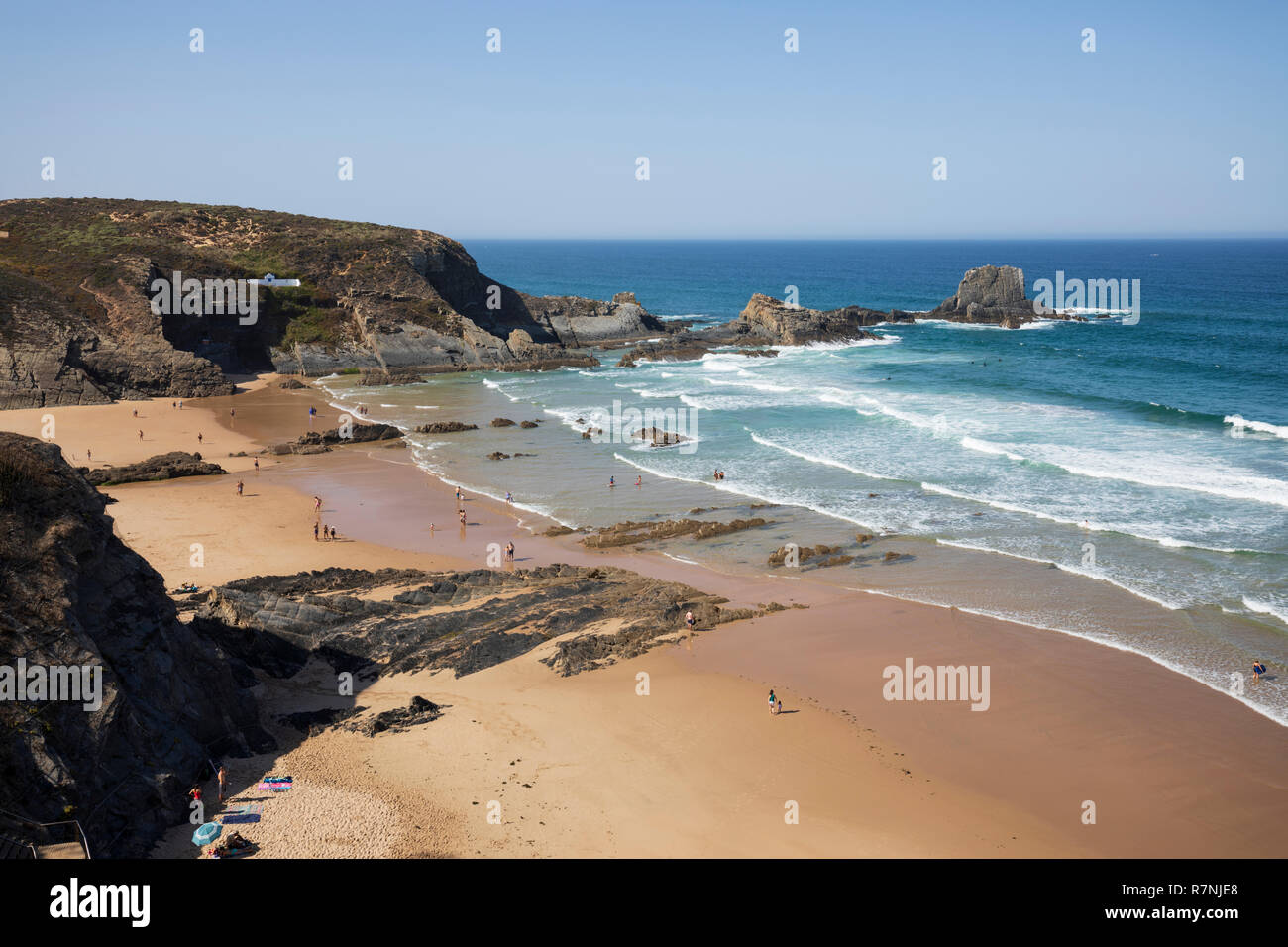 Beach sand waves sun hi-res stock photography and images - Alamy