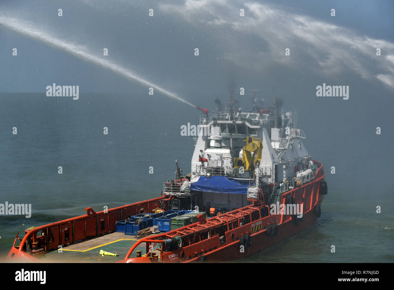 Oil Rig On Fire High Resolution Stock Photography and Images - Alamy