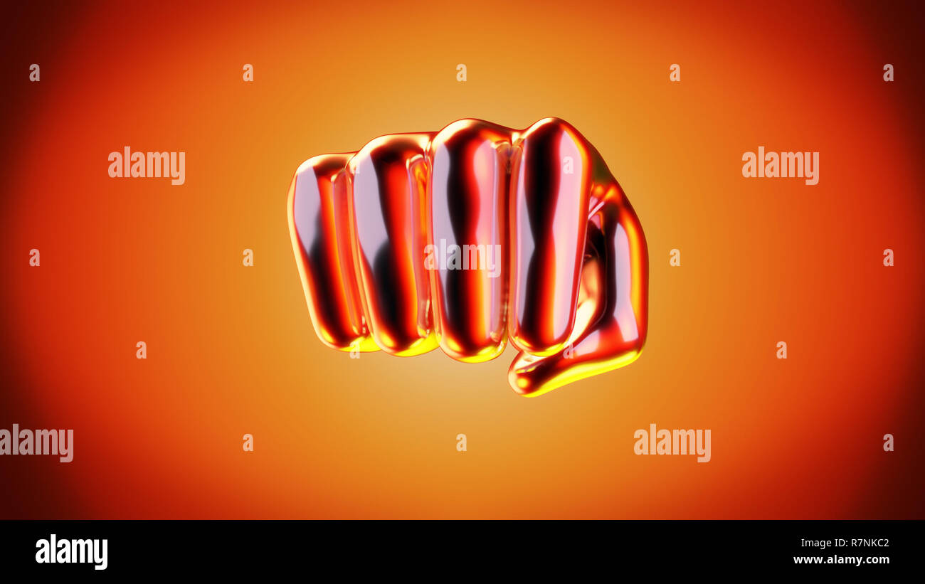 Abstract fight - 3D Illustration Stock Photo - Alamy
