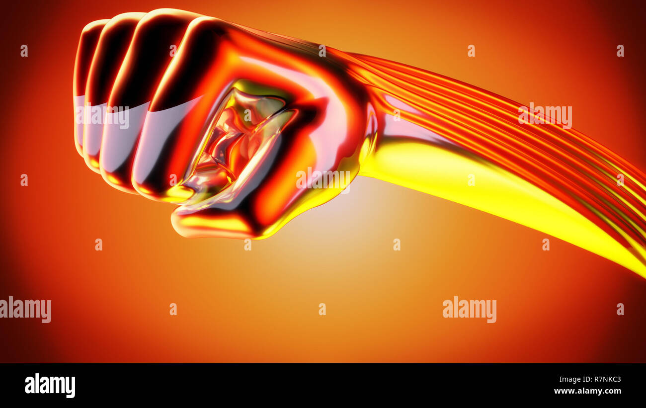 Abstract fight - 3D Illustration Stock Photo - Alamy
