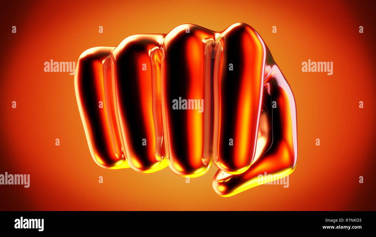 Abstract fight - 3D Illustration Stock Photo - Alamy