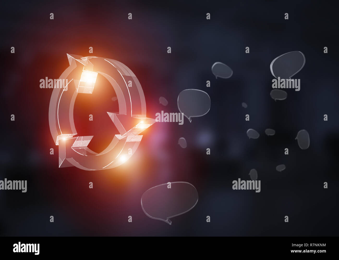 Web refresh icons as symbol for internet use. Mixed media Stock Photo ...