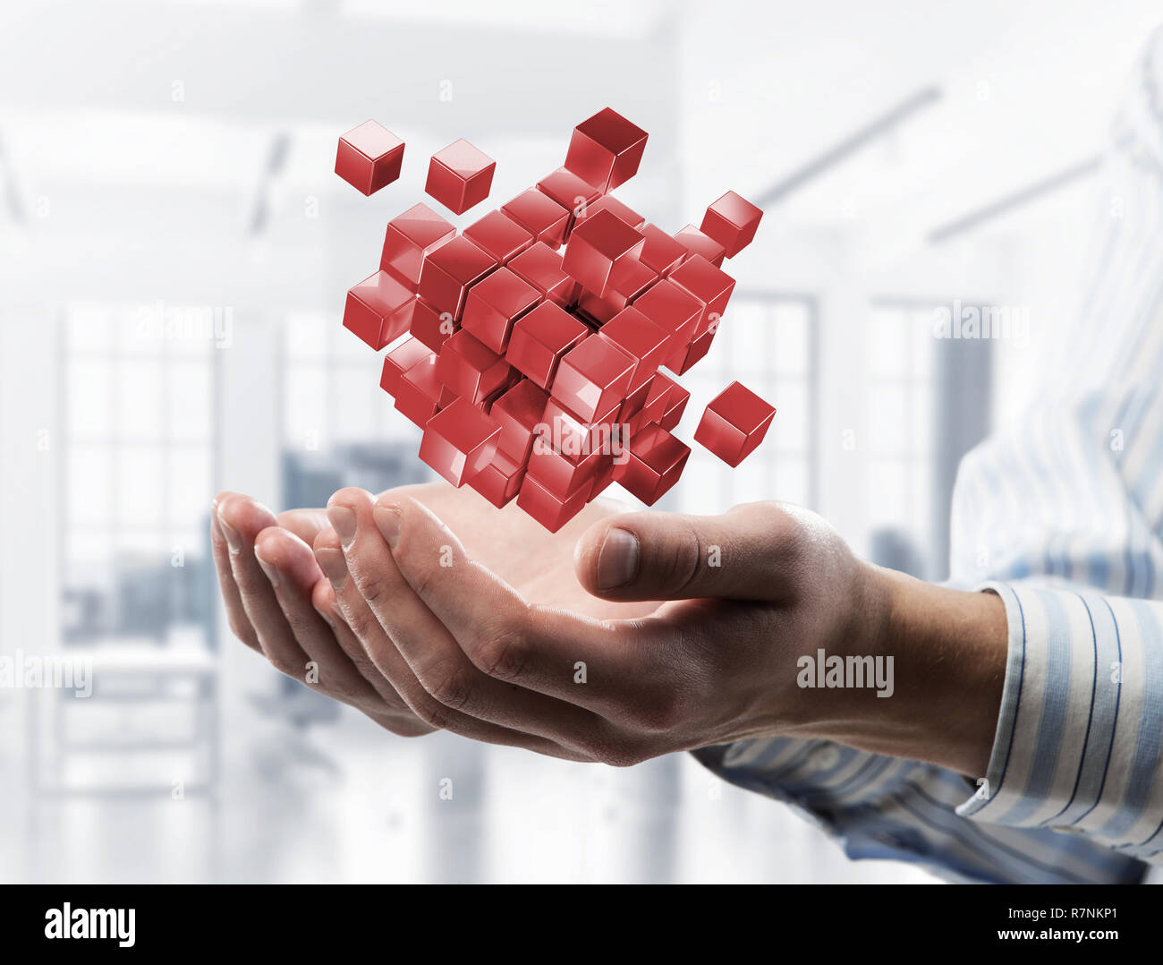 Concept of technology integration and innovation presented by cu Stock ...