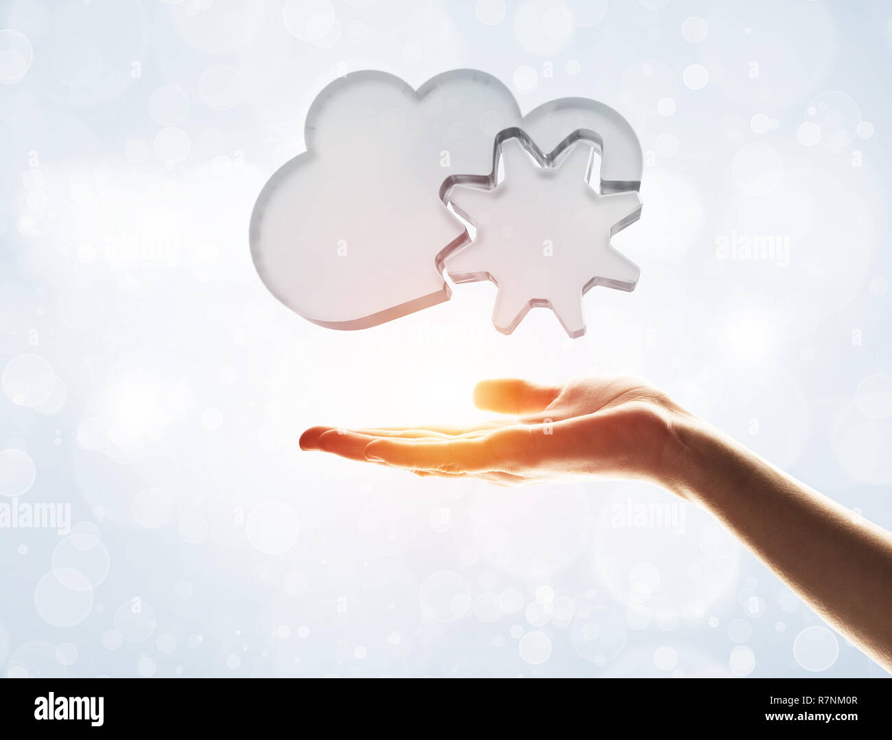 Computer technologies concept with glass GHz symbol Stock Photo - Alamy