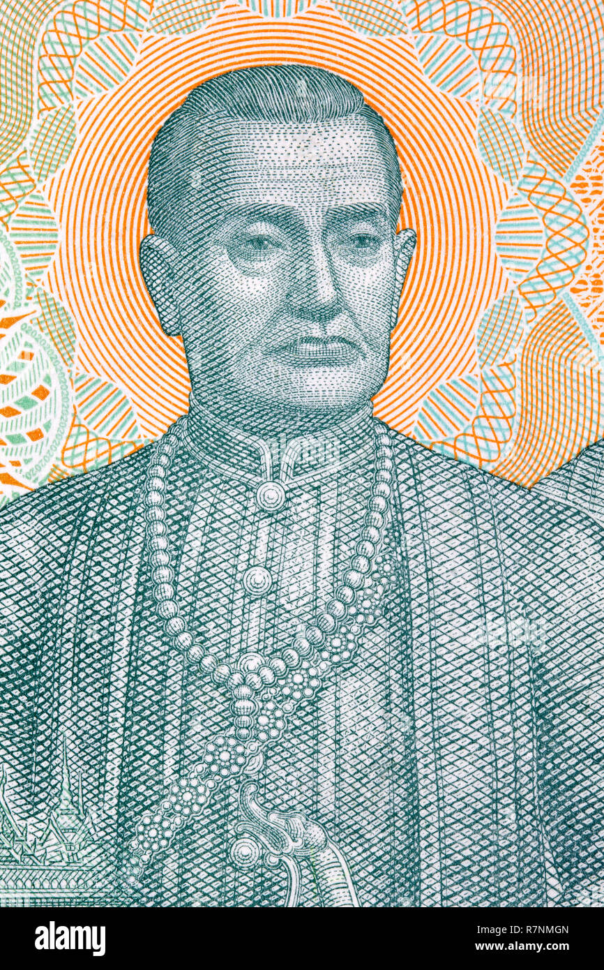Phra Buddha Yodfa Chulaloke Rama I portrait from Thai money Stock Photo ...